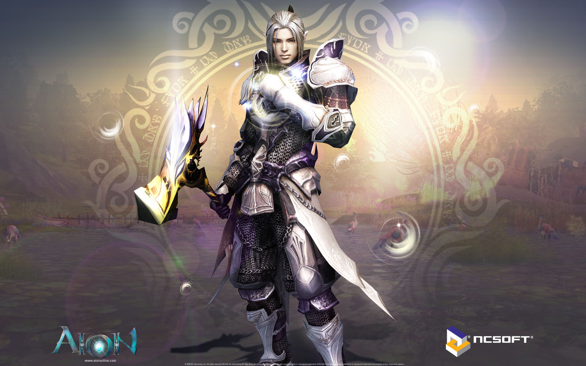 Aion Wallpaper 008 – Elyos Cleric - Wallpapers @ Ethereal Games